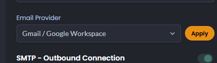 What server and port should I use for Gmail or Google Workspace?